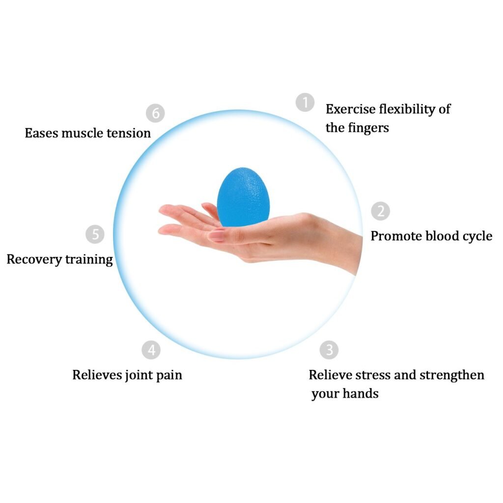 EGG SHAPED-HAND EXERCISE GRIP BALL – Khem & Sons